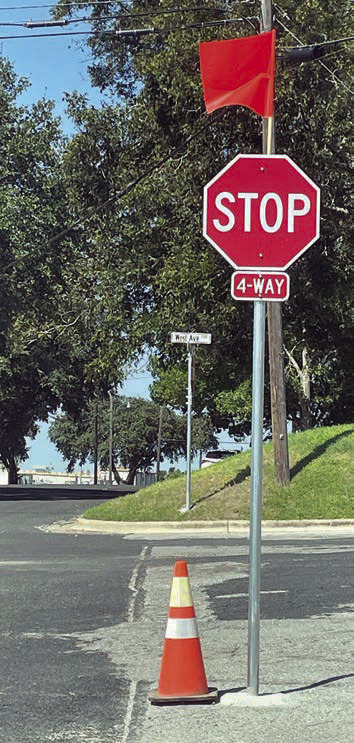 New stop signs unveiled | Schulenburg Sticker