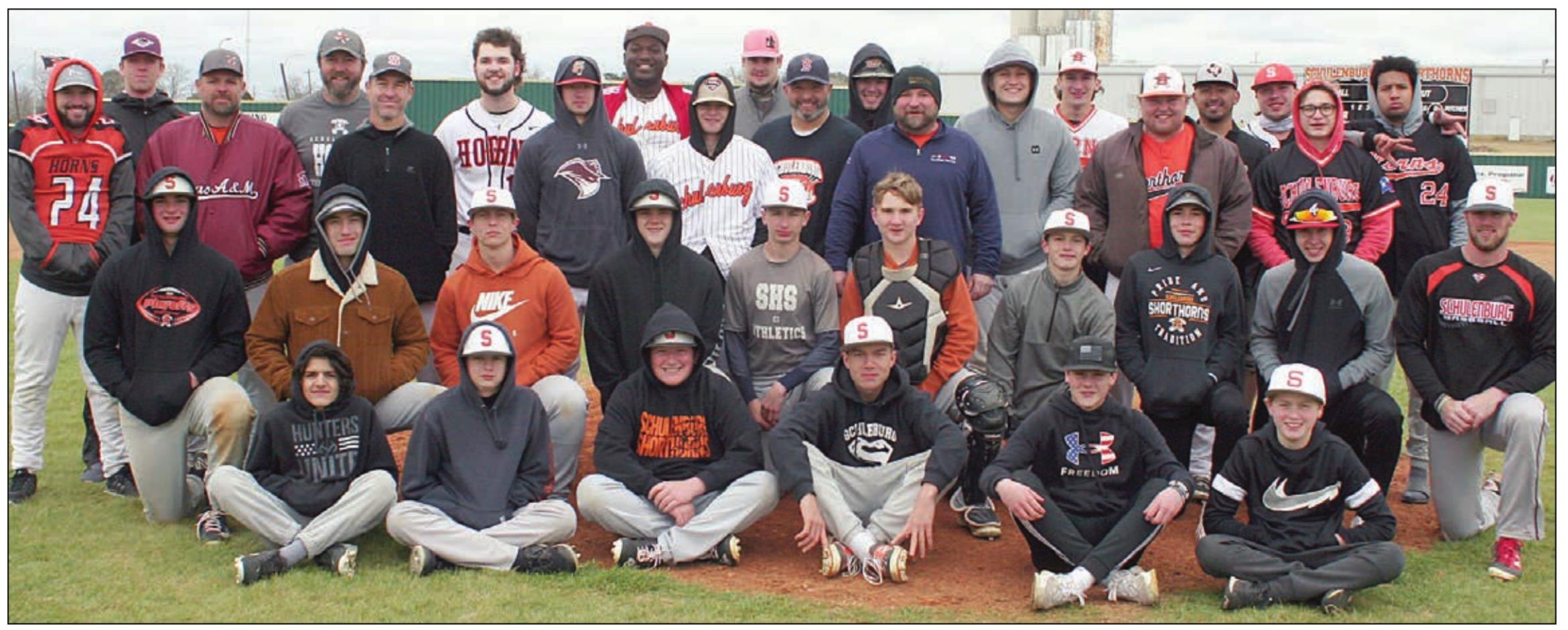 Shorthorn alumni baseball game participants | Schulenburg Sticker