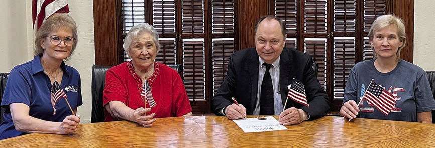 County judge signs proclamation for Flag Day | Schulenburg Sticker