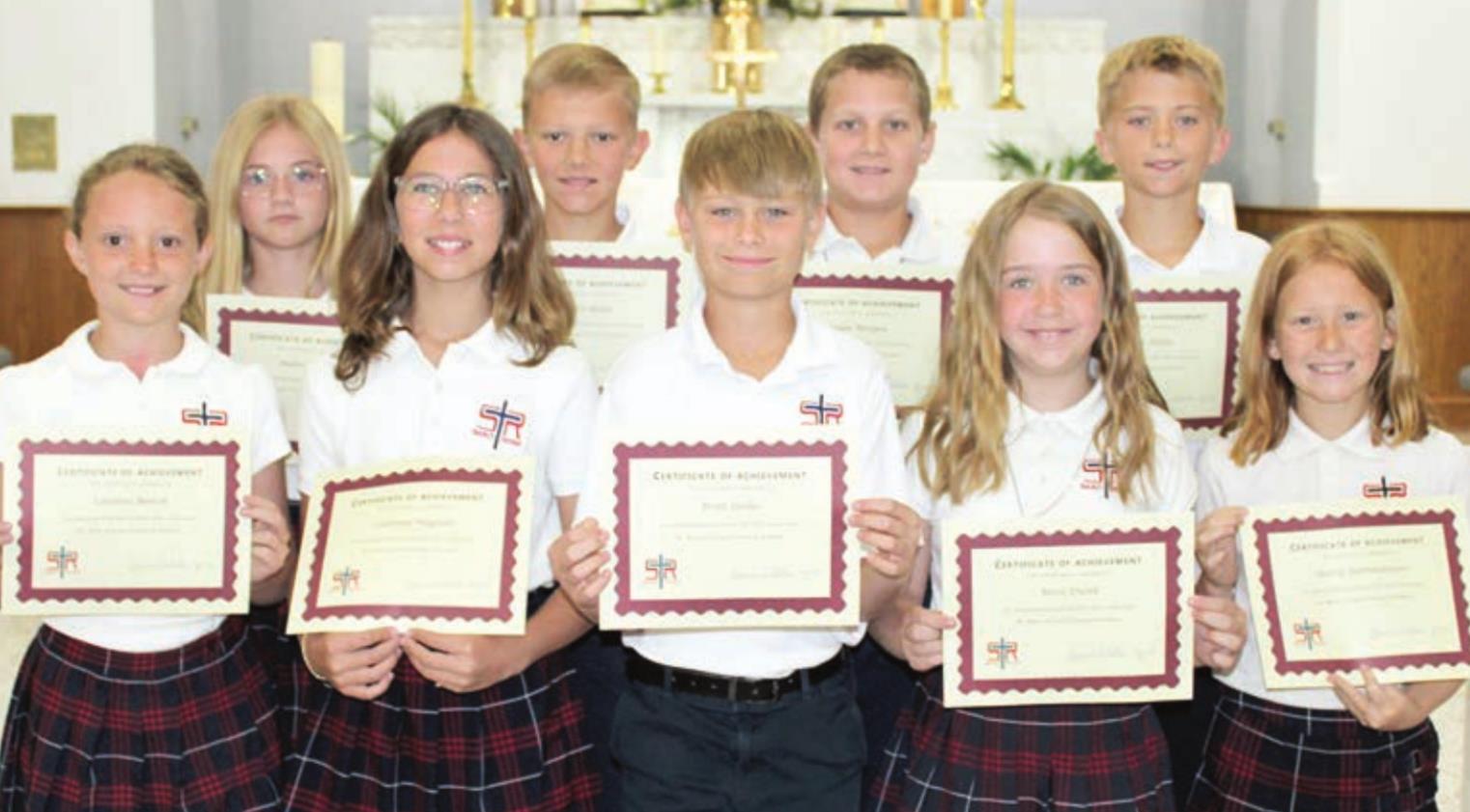 St. Rose students achieve honor rolls all 4 quarters | Schulenburg Sticker