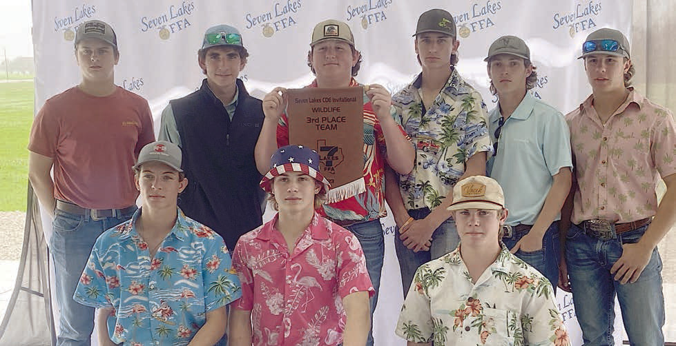 FFA wildlife team finishes third at Seven Lakes contest | Schulenburg ...