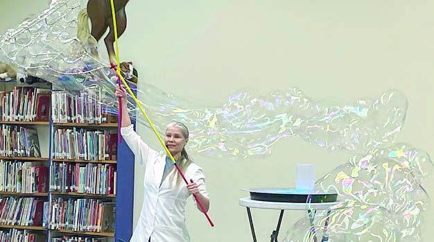 Bubbles bedazzle at Public Library | Schulenburg Sticker