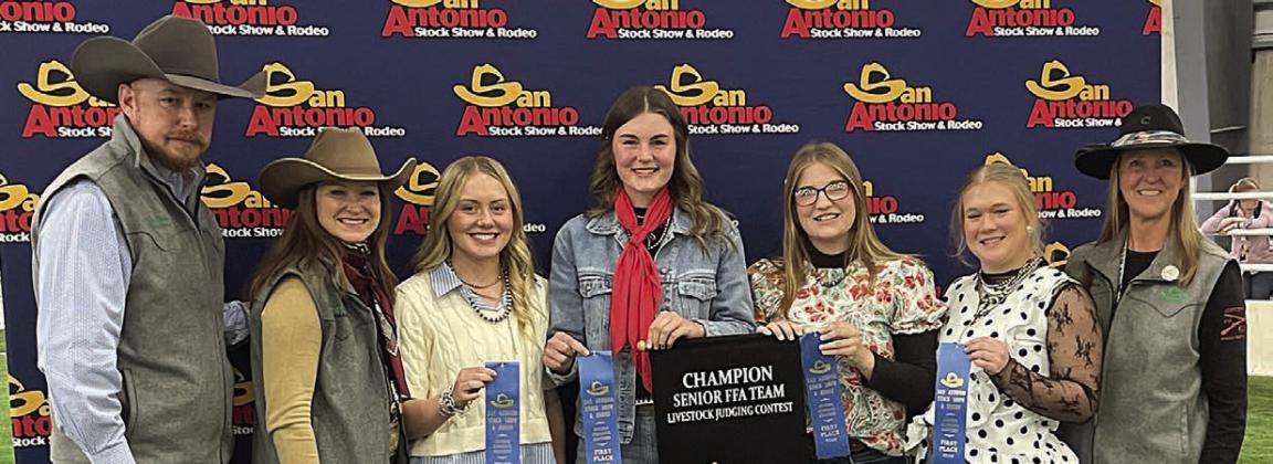 Schlenburg FFA sr. team wins San Antonio Livestock Judging Contest ...